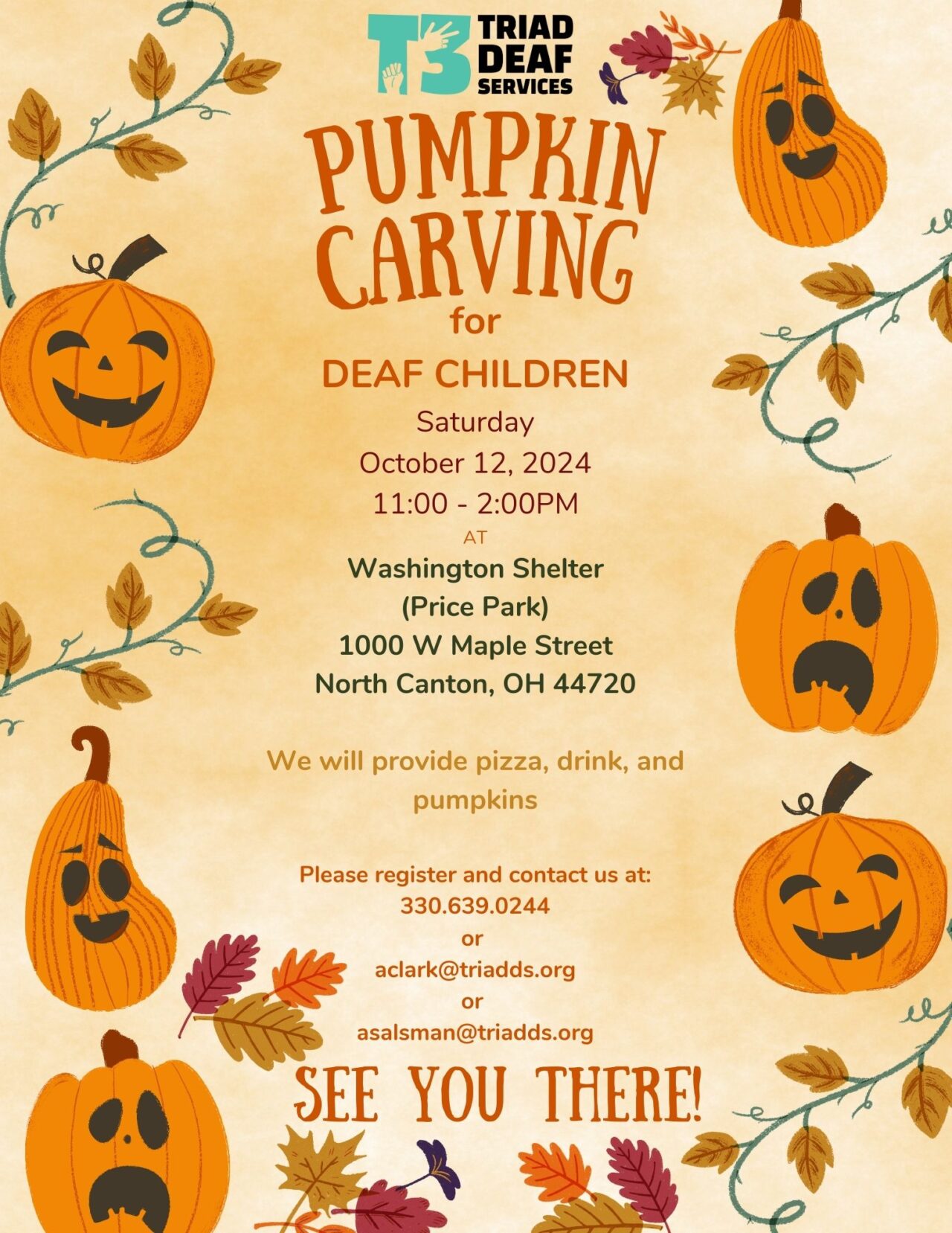 Pumpkin Carving for Deaf and Hard of Hearing Youth | Triad Deaf Services